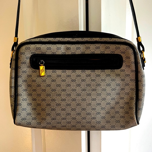 Gucci | Bags | Gucci Micro Gg Vintage Crossbody Shoulder Bag Coated ...